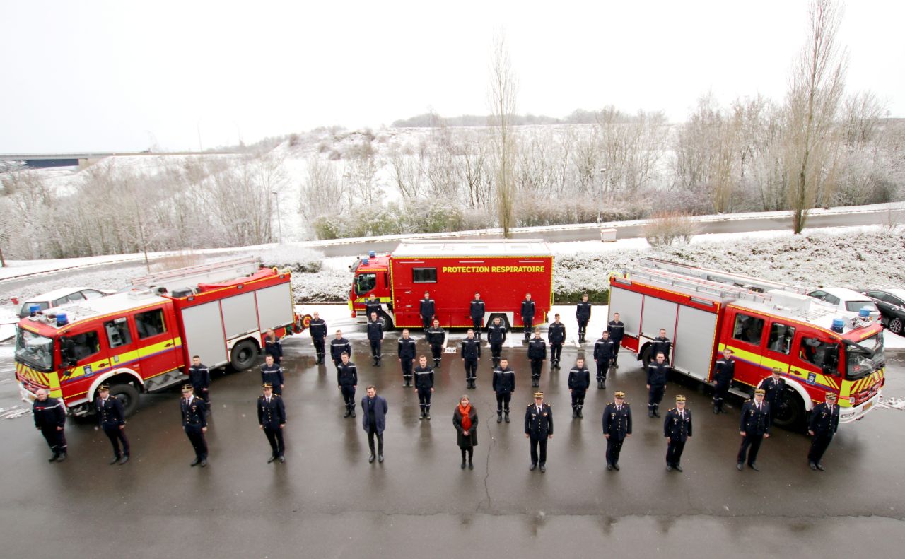 Assermentation de 26 pompiers professionnels et 3 officiers ...
